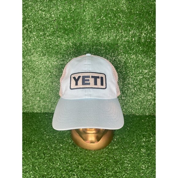 Yeti | Accessories | Yeti Coolers Sky Blue Mesh Hat Snapback Cap ...